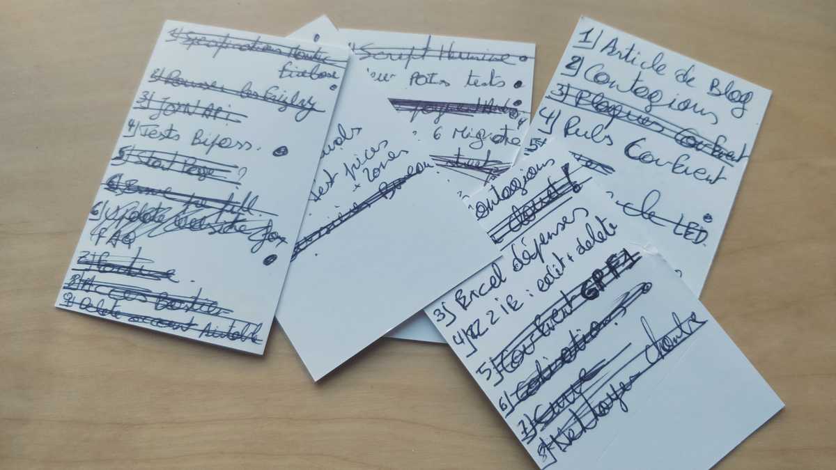 The Business card Todo-list - Nicolas Cognaux